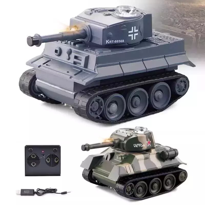 Радиоуправляемый танк Happy Cow BATTLE TANK 1:64 RTR, свет - 777-585-TIGER