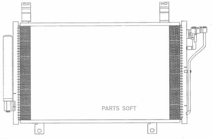 Радиатор кондиционера mazda cx-5 2011-> sakura 53019804