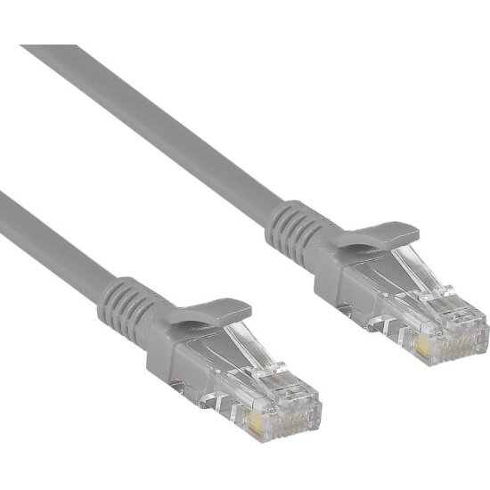 Кабель для интернета/3м/литой/серый/RJ45/Патч-корд UTP