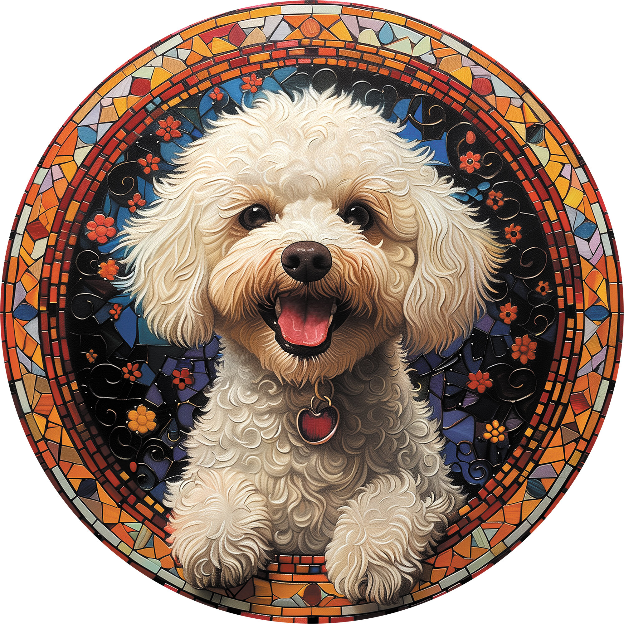 Деревянный пазл "Бишон-фризе (французская болонка)" коллекции "Мир собак" / 30х30см, 260 деталей / Подарок для взрослых и детей