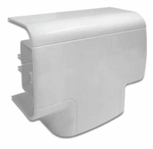 Тройник для кабель-канала с разделителем из АБС-пластика DKC, 140х50 мм