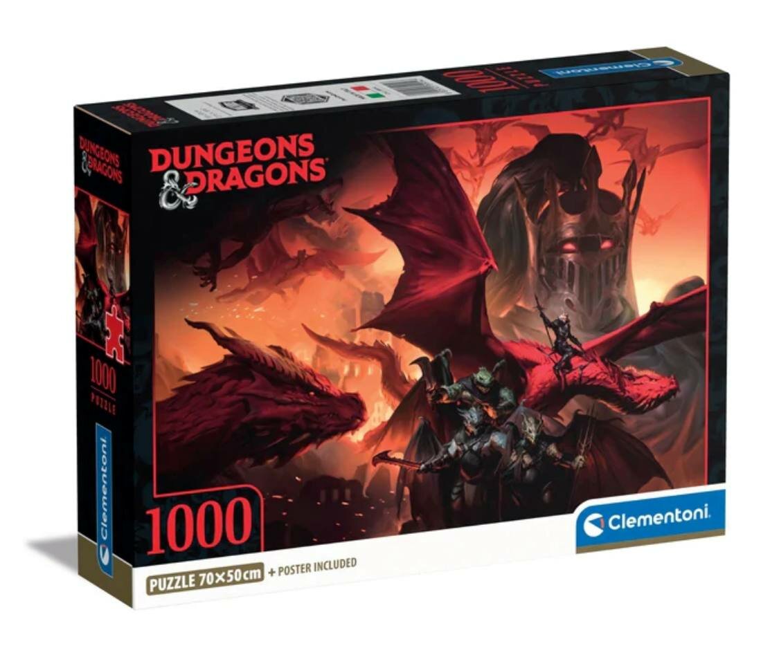 Пазл для взрослых Clementoni 1000 деталей: DUNGEONS & DRAGONS