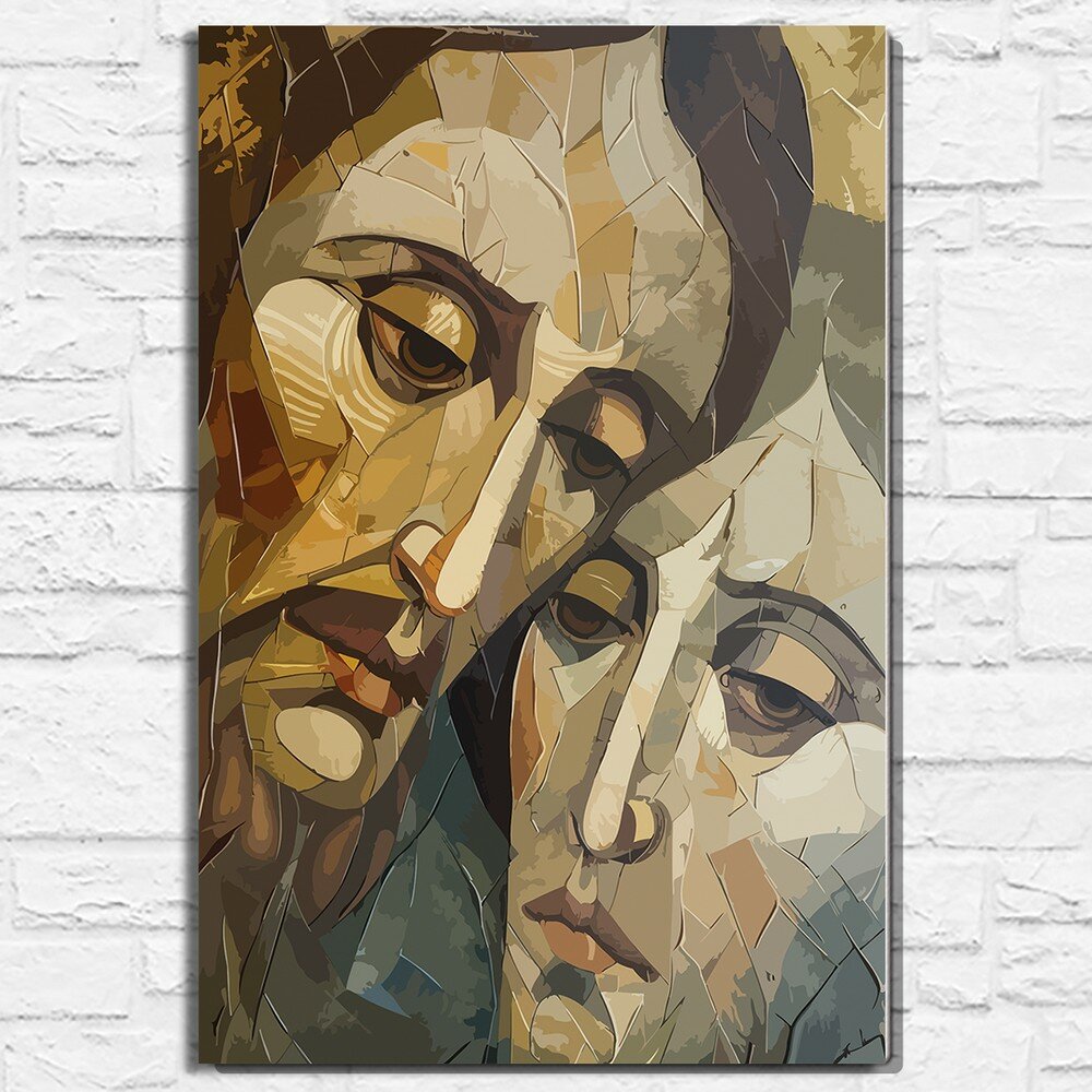 Картина по номерам на холсте Икона с образом Иисуса Христа (Jesus Christ) - 15700 60x40 В