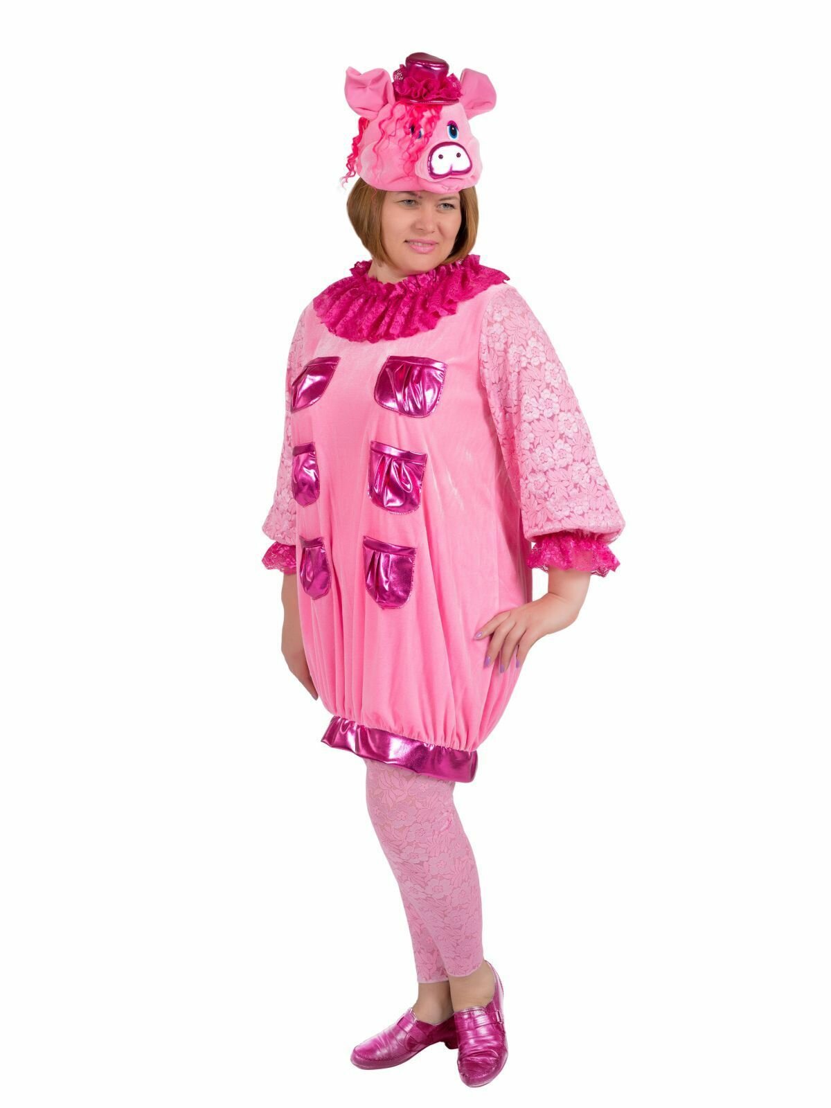 Карнавальный костюм взрослый Поросенок Сима