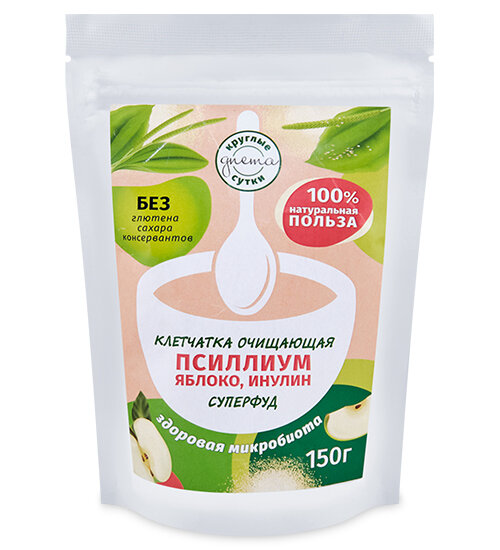Очищающая клетчатка Псиллиум+яблоко 150 гр FLK-04/1 113-851895
