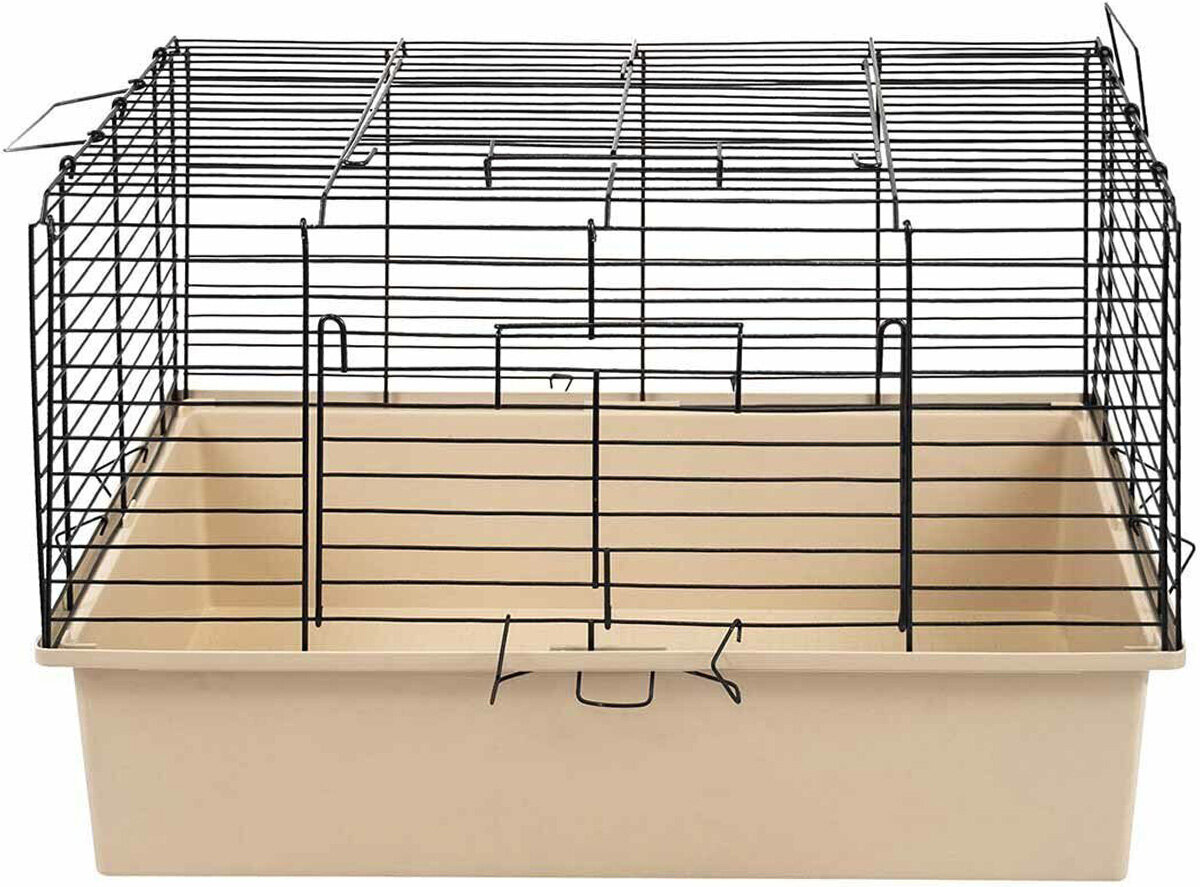 Клетка для кроликов и морских свинок Дарэленд Кролик 2 бежево-черная 58 х 40 х 32,5 см 1 шт