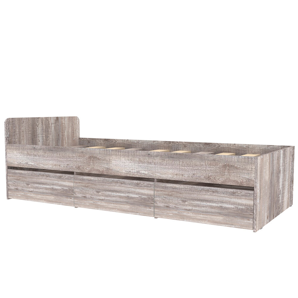 Кровать односпальная КИВи Бетон Бетон