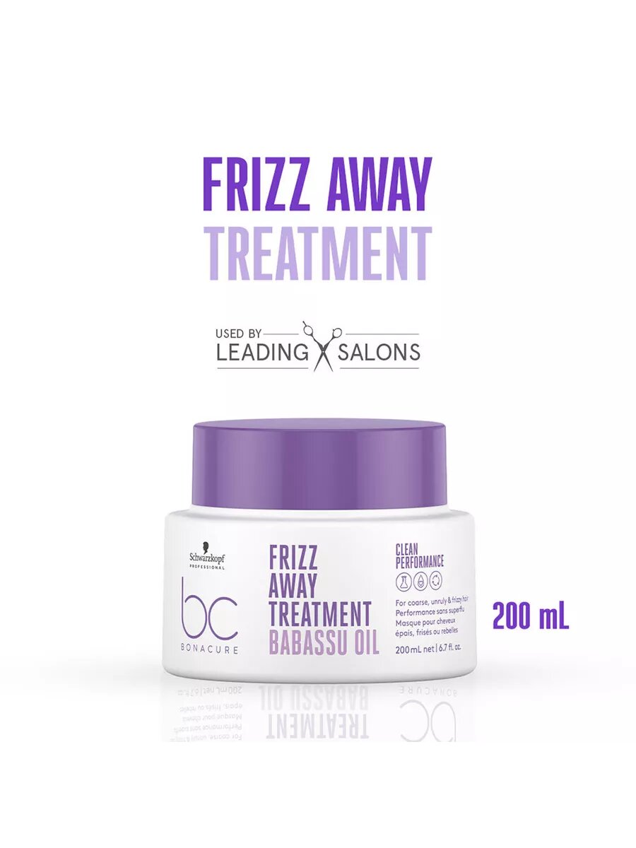 Schwarzkopf BC Frizz Away Маска для кудрявых волос с кератином 200мл
