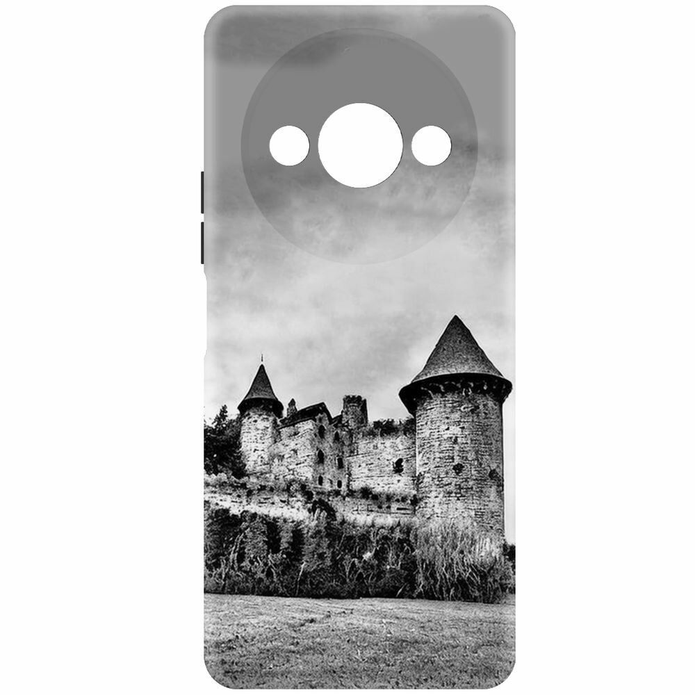 Чехол-накладка Krutoff Soft Case Старый замок для Xiaomi Redmi A3x черный