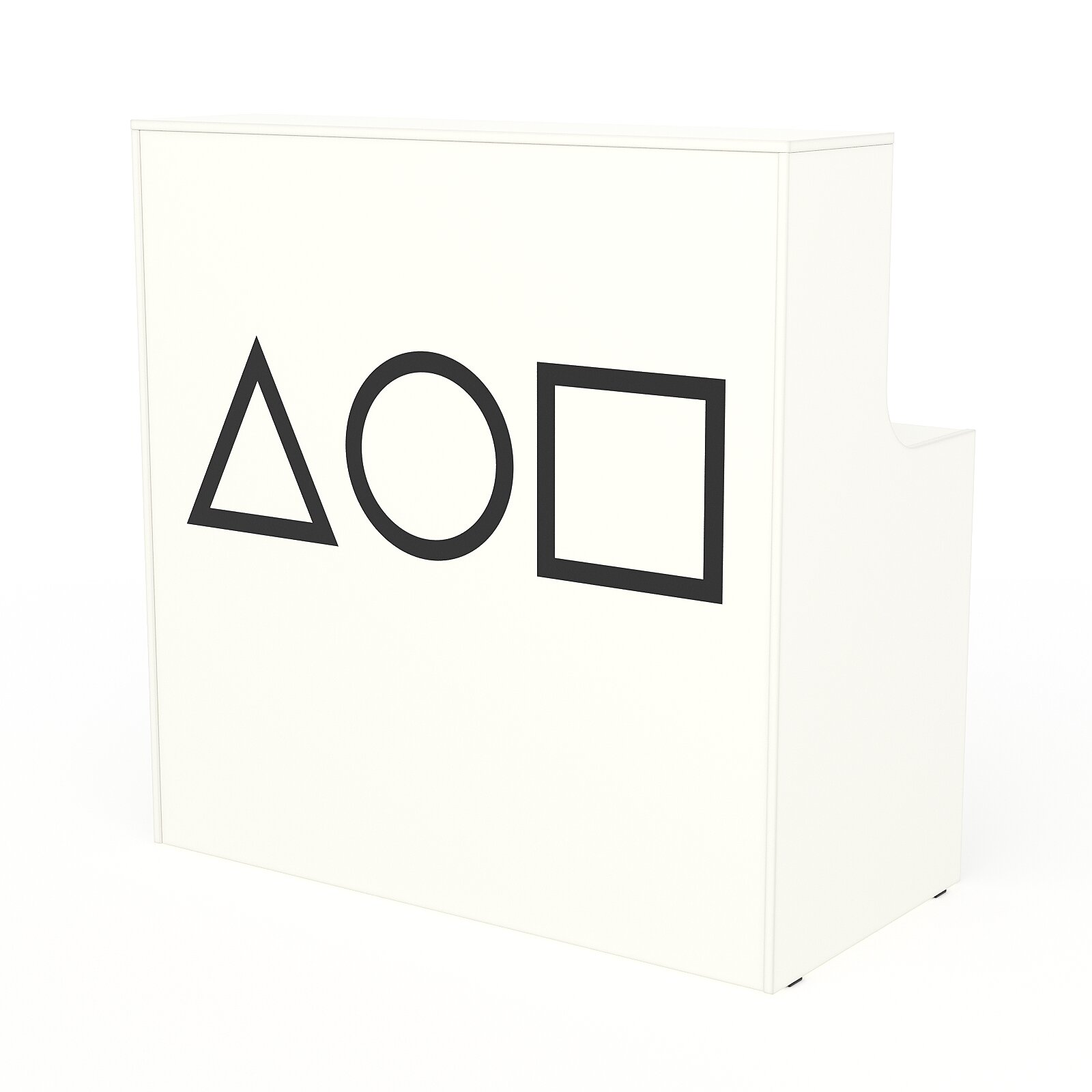 Ресепшн "Игра в кальмара" №4, Белый. Производитель товара - компания Westcom.