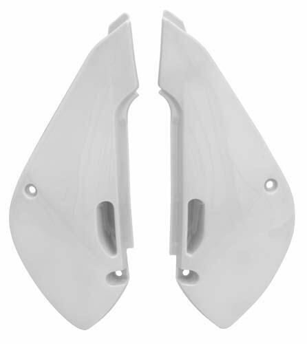 Боковины задние RTech R-FIKX0BN0065 KAWASAKI KX65 01-17, KLX110 02-09, RM65 03-06, DRZ110 белые для мотоцикла
