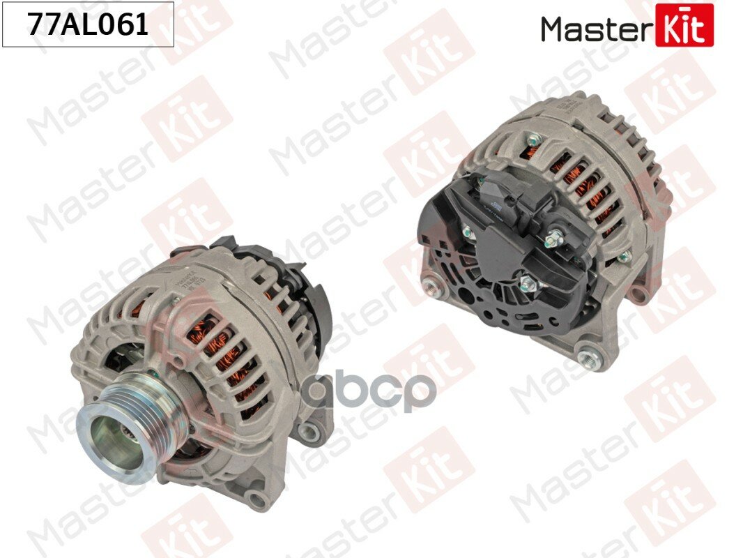 Генератор Opel Astra G(T98, F70), Astra H(A04, L70), Zafira B(A05) 98-15 (14V,100A) MasterKit арт. 77AL061