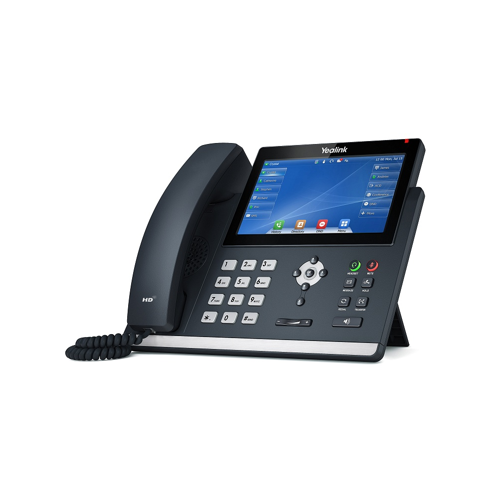 SIP-T48U, цветной сенсорный экран, 2 порта USB, 16 аккаунтов, BLF, PoE, GigE, без БП