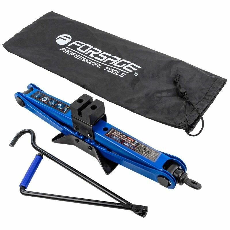 Домкрат механический Forsage 'ромб' 2 тонны в водоотталкивающем чехле