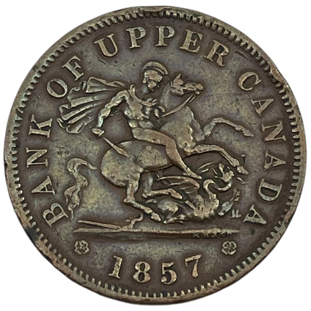 Канада, Верхняя Канада, токен 1 пенни 1857 г.