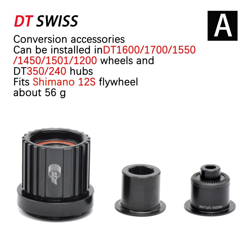 DT Swiss DT240/350/1501/1600/1700 Втулки для велосипеда Черный, A