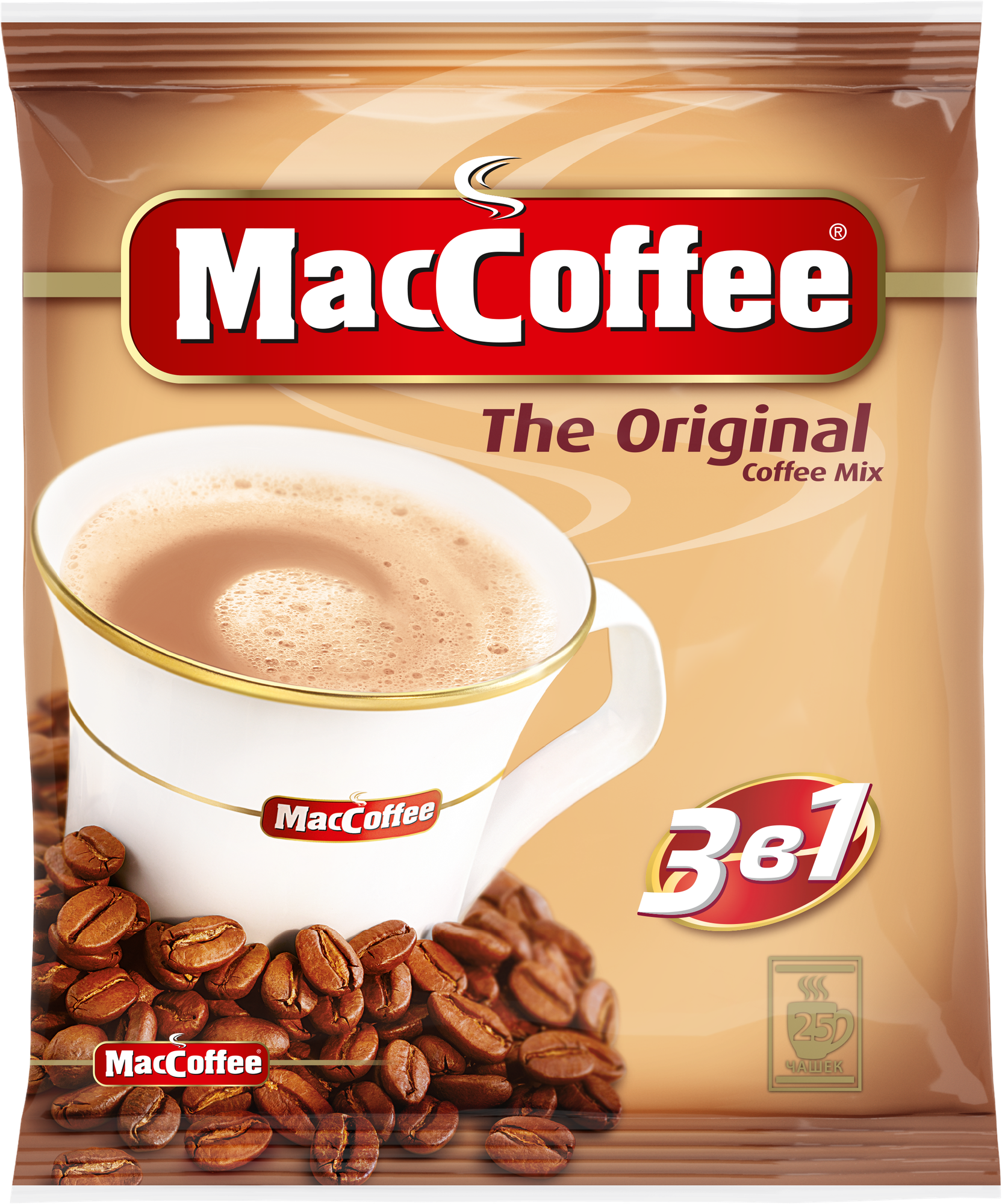 Кофейный напиток MacCoffee Оригинал 3в1 растворимый 20г, 25шт