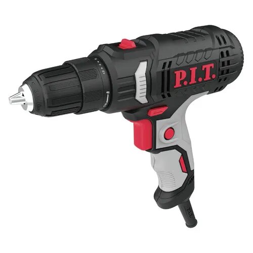 Дрель-шуруповерт P.I.T. PBM10-C3, сетевой, без АКБ, без ЗУ