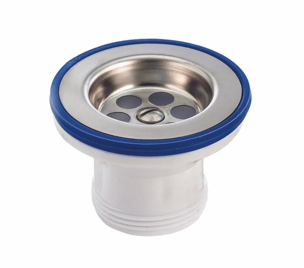 Выпуск элит 1 1/2, с нержавеющей чашкой D70 мм, VIRPlast 30980641