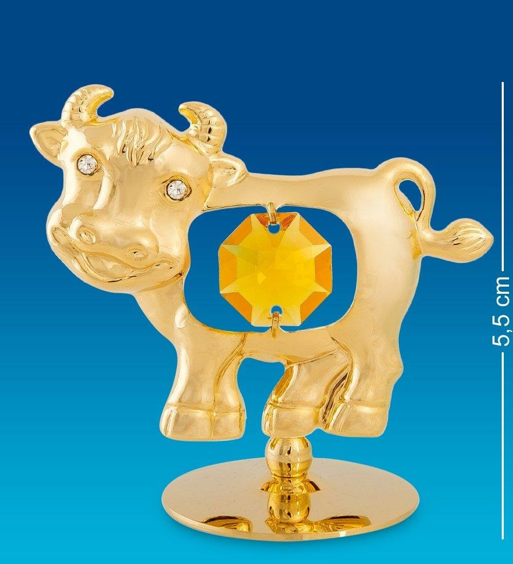 Фигурка на подставке Бык с цв. кр. A2158534 Crystal Temptations, Металл, кристалл