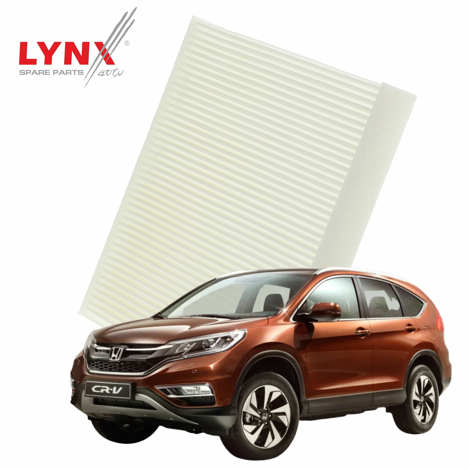 Фильтр салонный Honda CR-V (4) / Хонда ЦР-В 2012 2013 2014 2015 2016 2017 2018 / 1шт LYNXauto