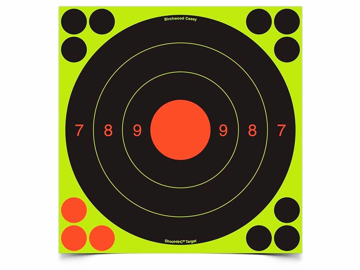 Мишень самоклеющаяся осыпающаяся Birchwood для стрельбы, 6шт.