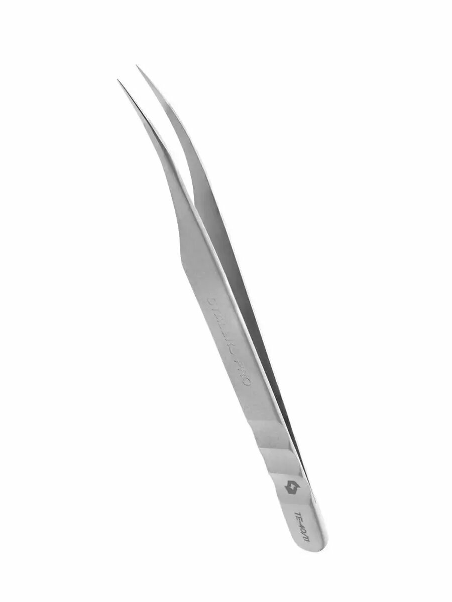 Пинцет для ресниц (изогнутый) (TE-40/11) STALEKS/ сталекс