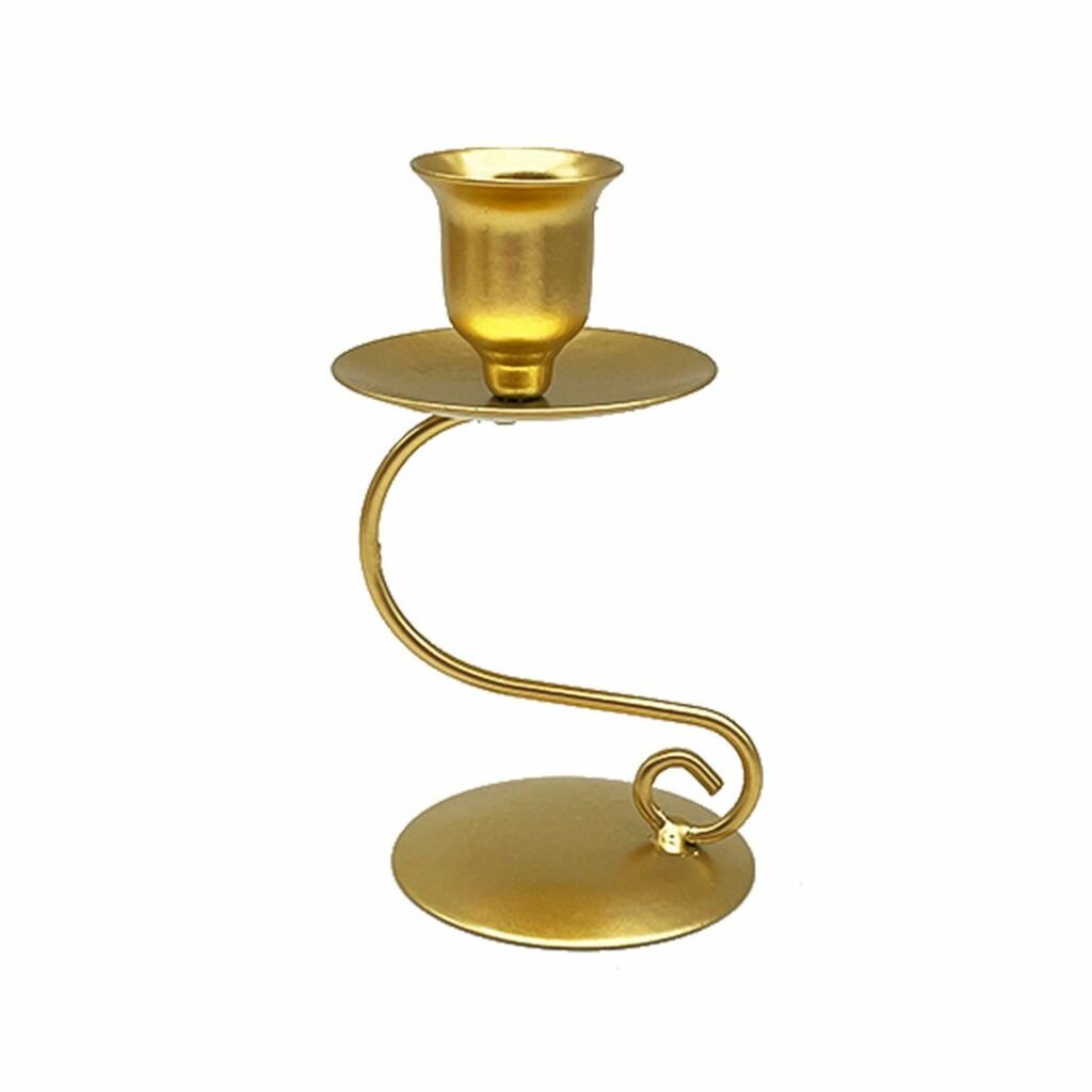 Подсвечник из кованого железа, подсвечники для свадебного ужина, украшения, черный/золотой цвет, 1 шт.