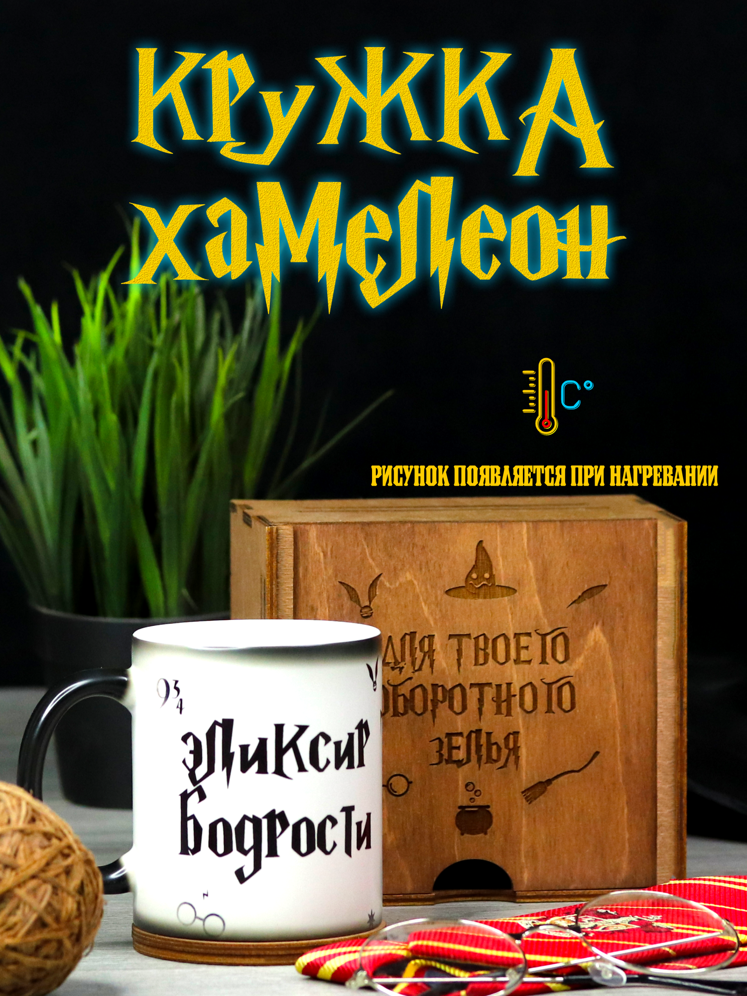 Кружка хамелеон гарри поттер