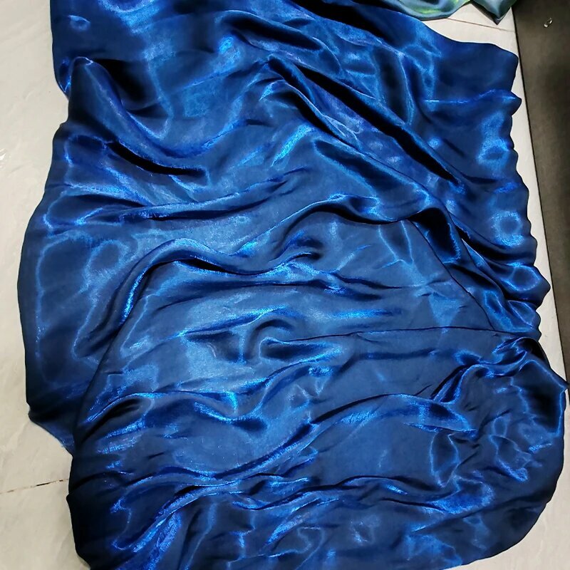 Градиентная шелковая ткань полиэстер 1 метр 19