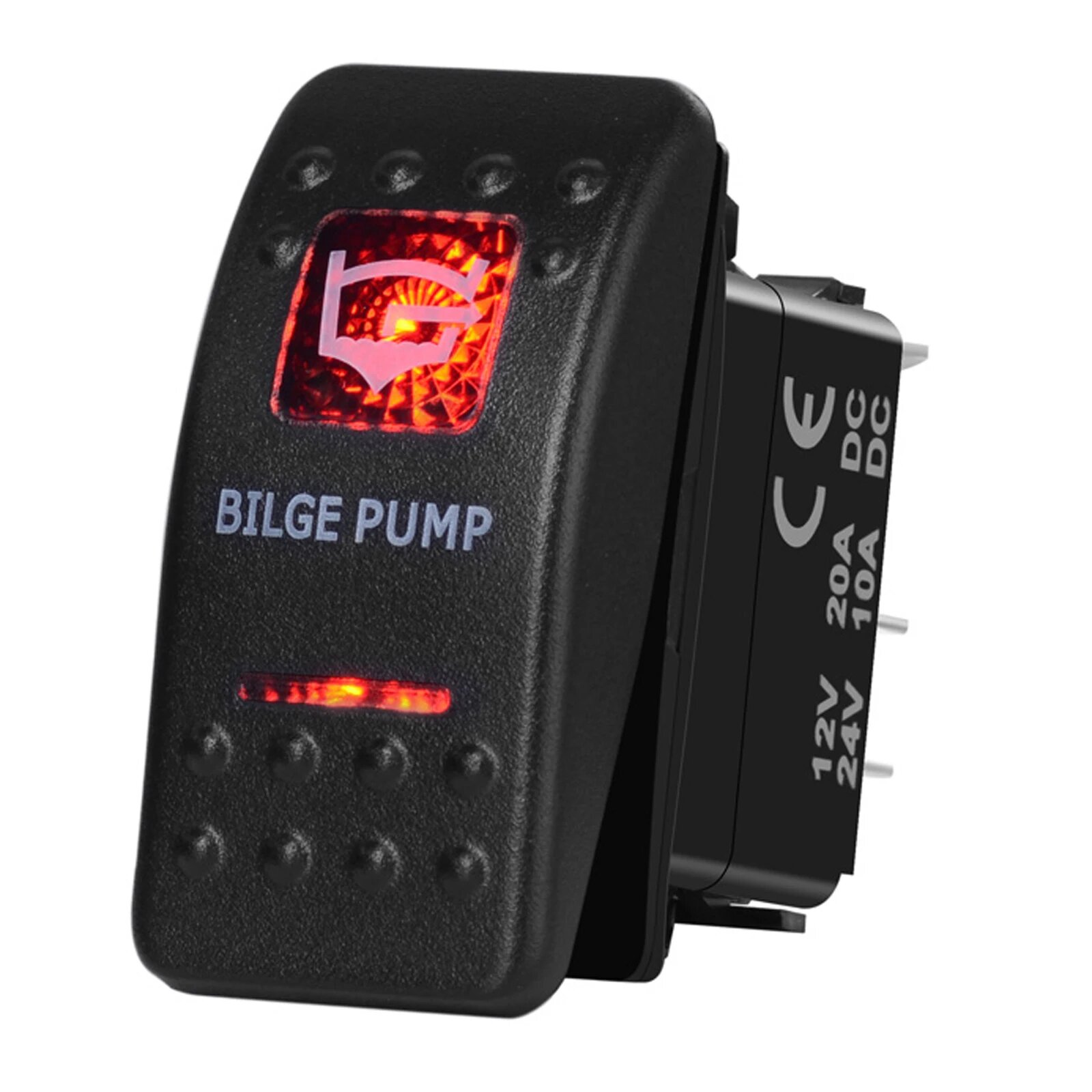 Тумблер для автомобиля, лодки, грузовика, каравана, 12 В ~ 24 В Carling ARB Narva 5Pin SPST ON/OFF BILGE PUMP