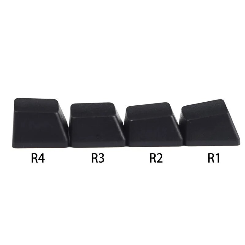 Колпачки для клавиш PBT Black R1-R4, 10шт