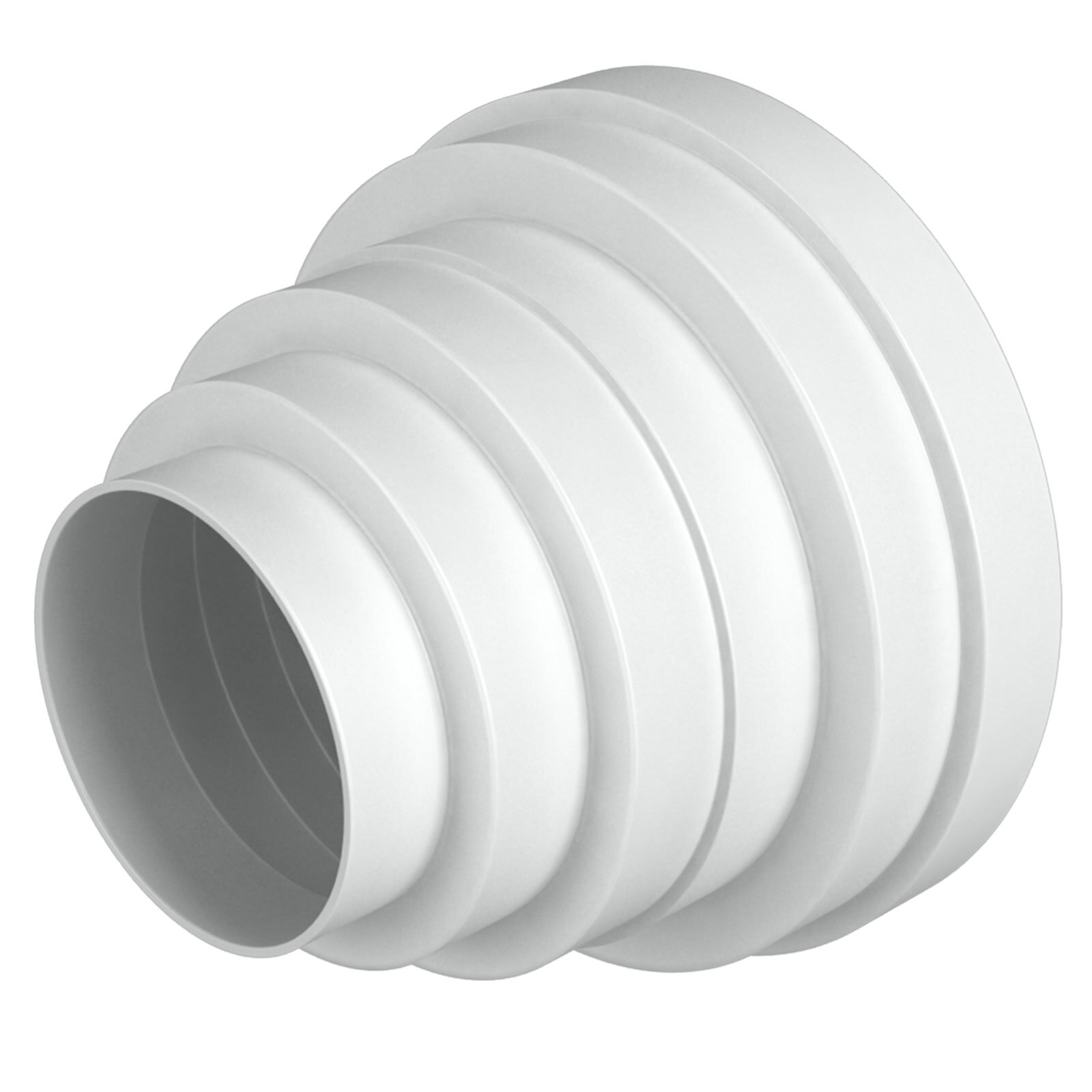 Соединитель для круглых воздуховодов центральный Era пластиковый d80/100/125/150 мм