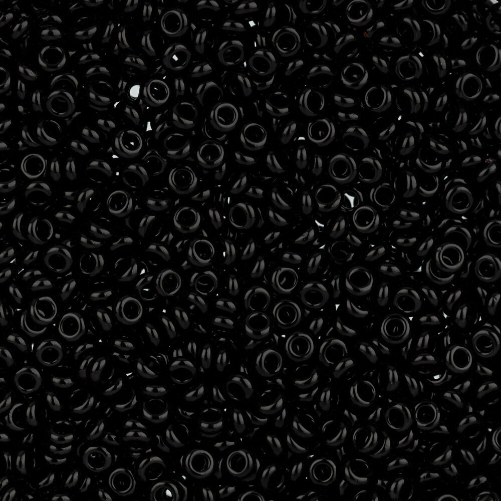 Бисер TOHO 11/0, Demi, №1, 2,2 мм, 500 г, №0049, черный