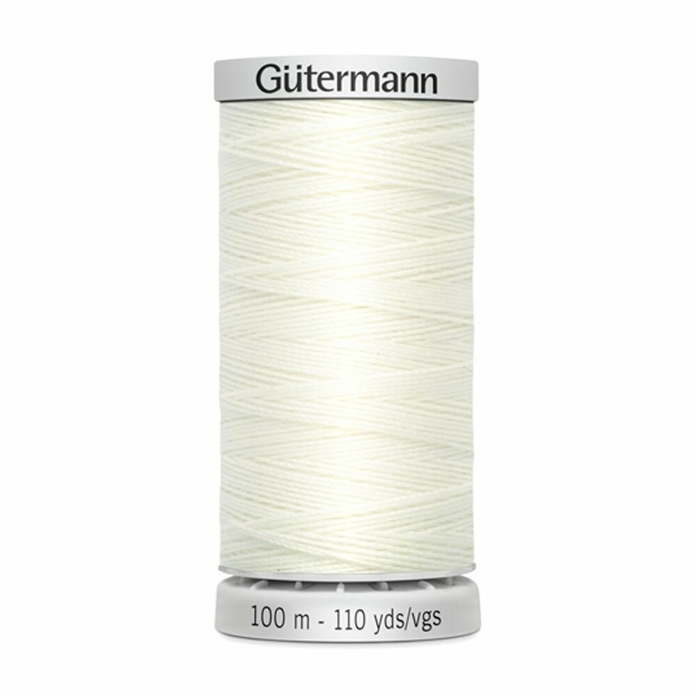 Швейные нитки Gutermann Extra Strong 40/100 м суперкрепкая, цвет 111 айвори, 5 шт (5)
