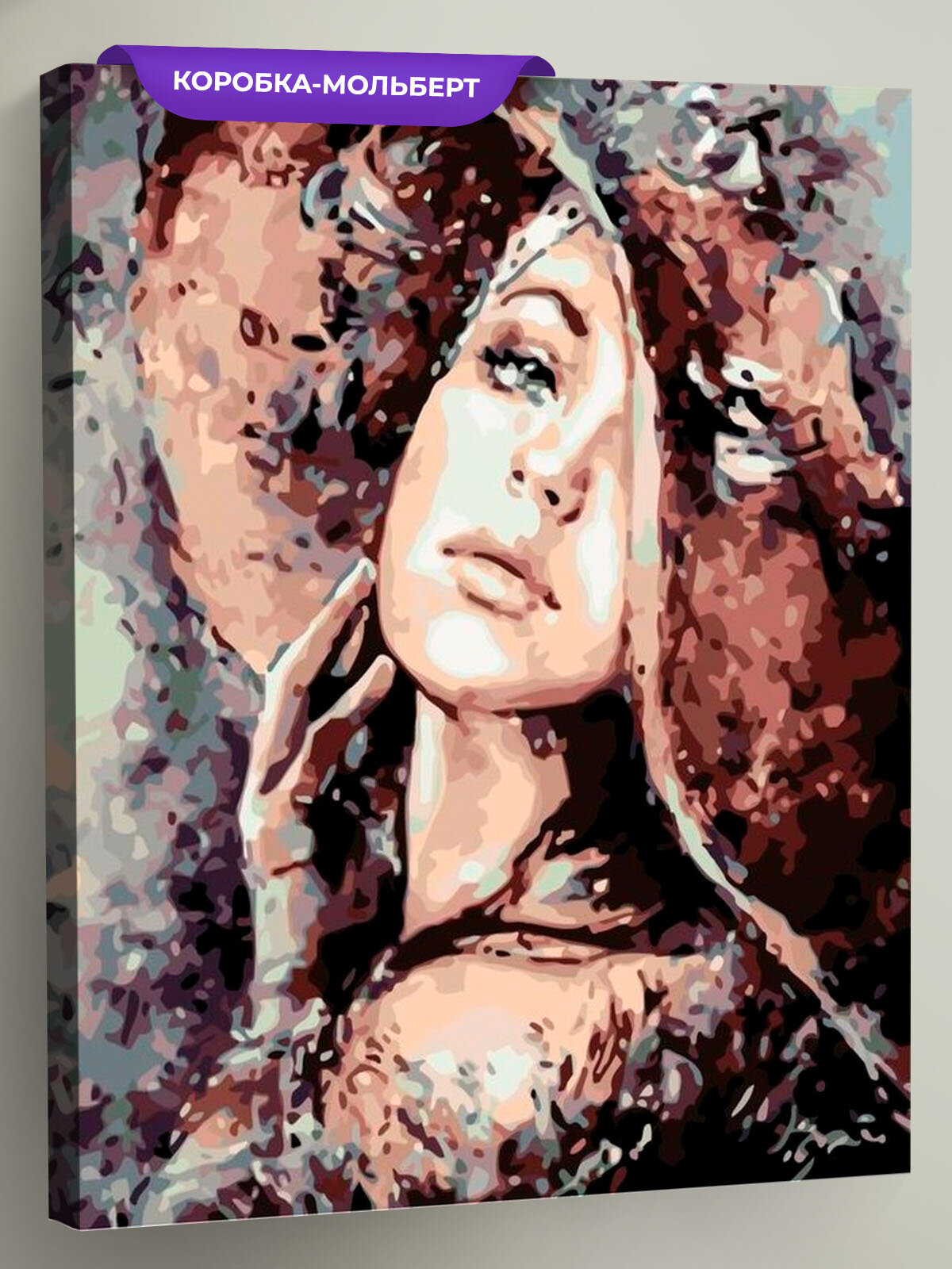 Картина по номерам ЖПН на холсте с подрамником, Раскраска 40х50, Девушка Портрет Женщина Люди