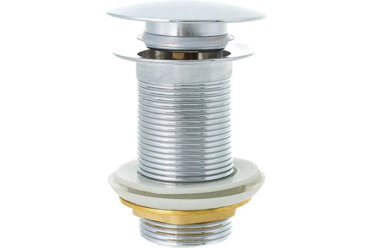 Bauedge Выпуск стальной для раковины BAU PRO клик-клак, хром BX0001-PRO