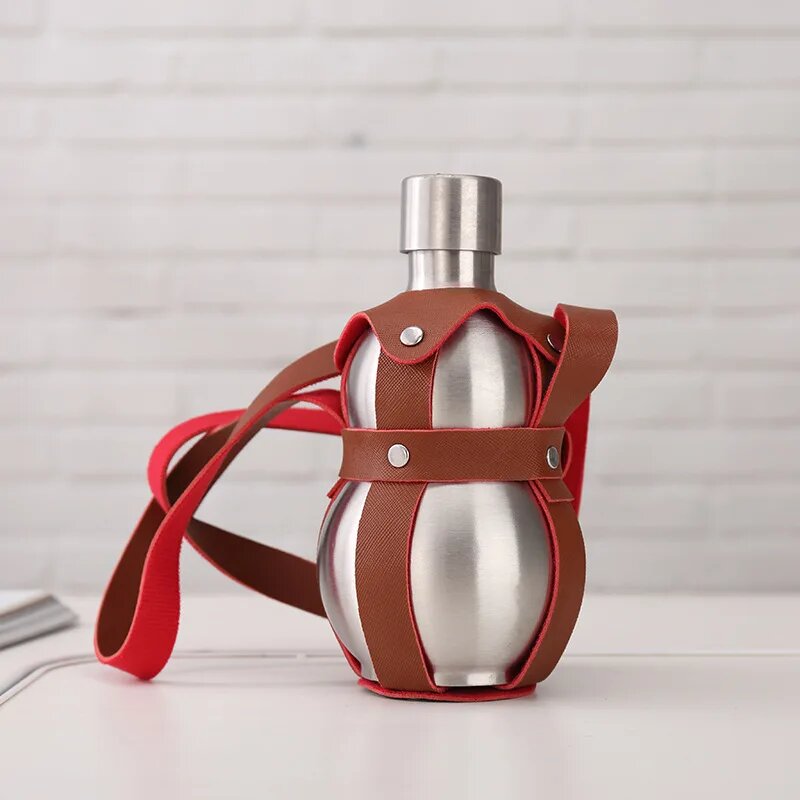 MOONBIFFY Фляга для вина из нержавеющей стали 500ml