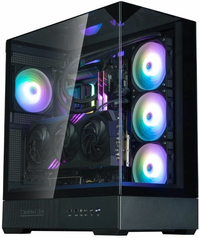 Корпус Zalman P40 Prism Plus Black, Midi-Tower, без БП, черный