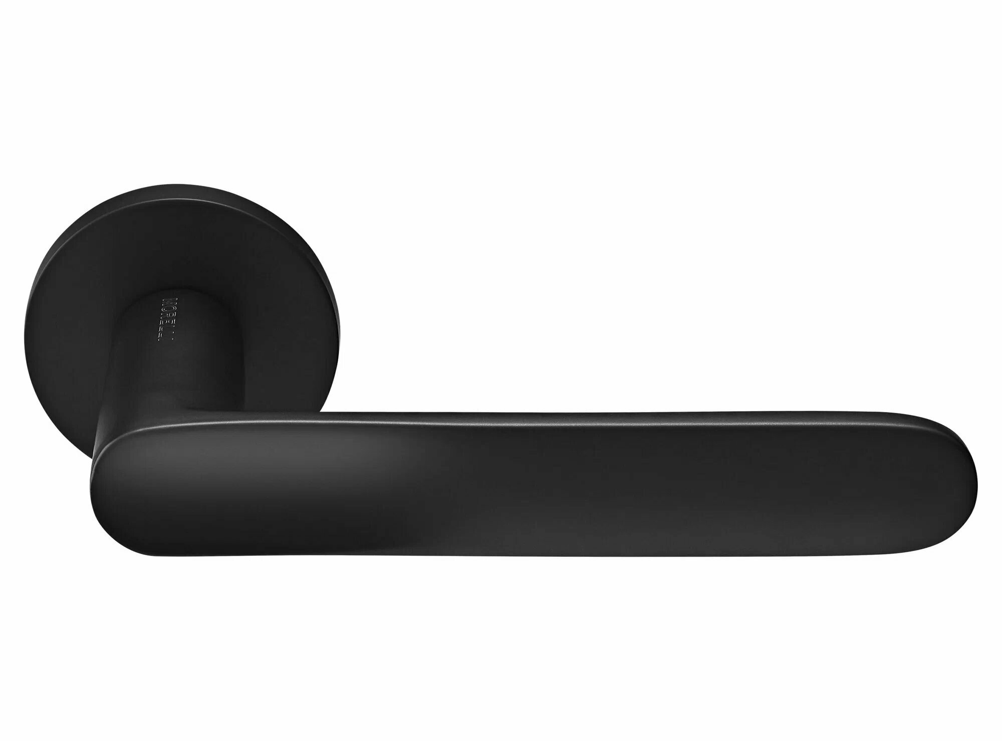 Комплект дверных ручек Morelli на квадратной розетке 6 мм MH-59 R6 BL, цвет черный, 2 шт