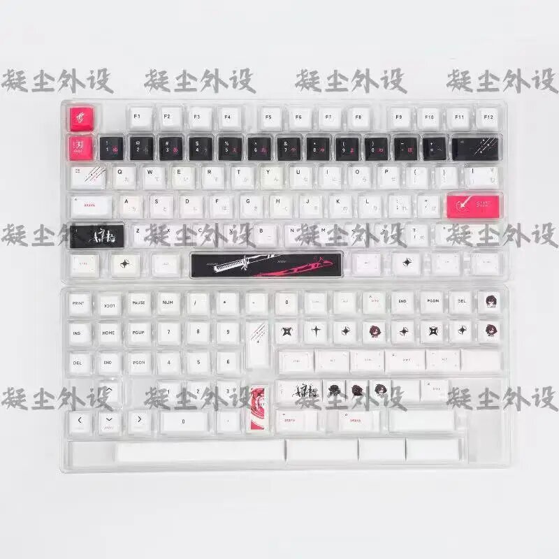 AEVYVKV 130 клавиш Yuki Aim аниме PBT кейкапы для механических клавиатур 130 keys in box