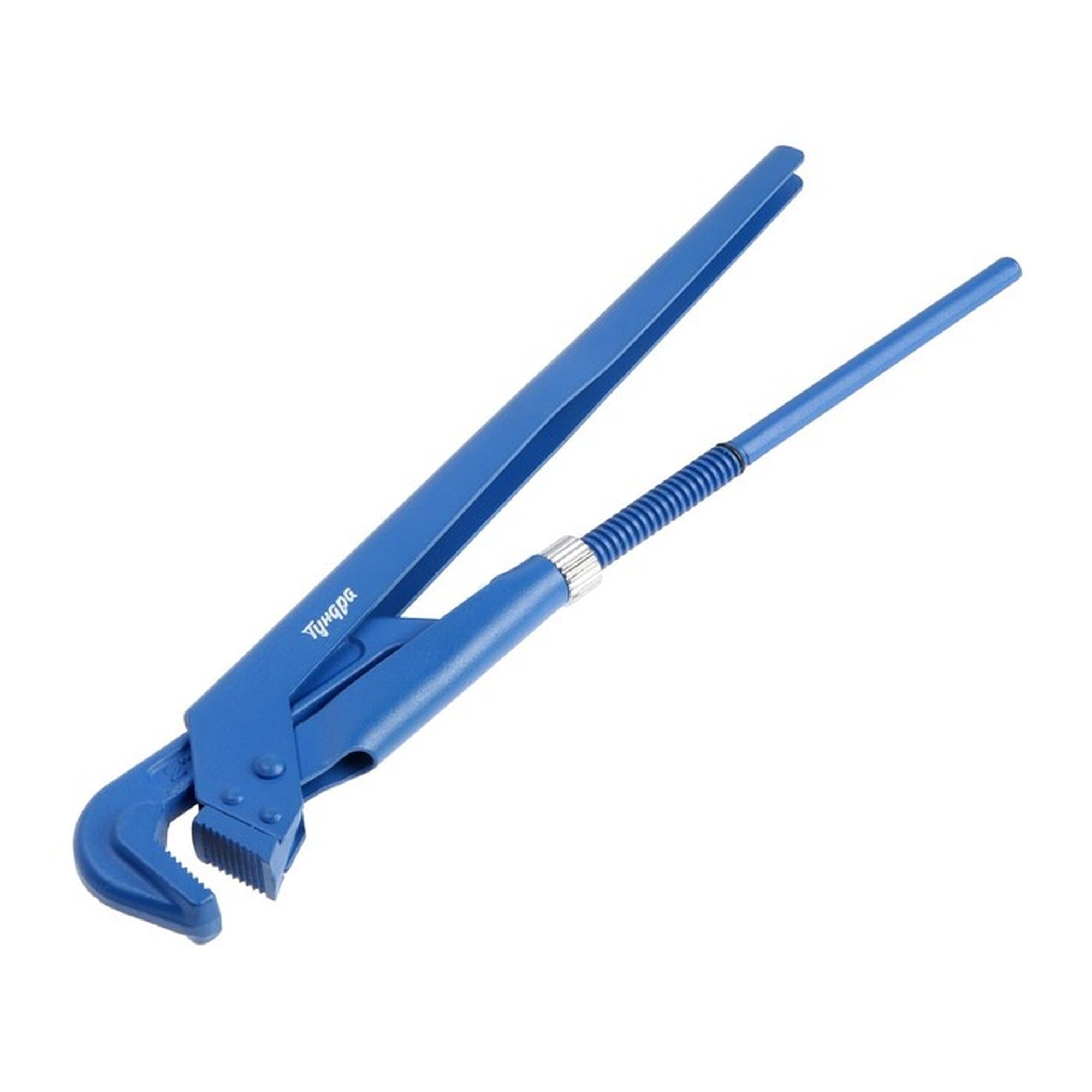 Ключ трубный рычажный тундра, плоский зажим 90°, раскрытие до 65 мм, №3, 2"