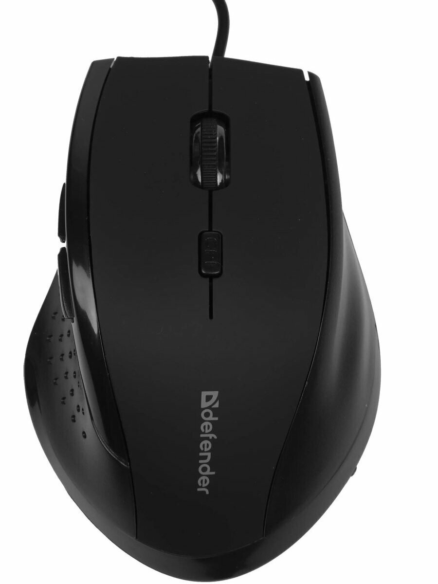 Мышь Defender MM-362 Accura, проводная, 1600 DPI, 6 клавиш, колесо прокрутки, черная