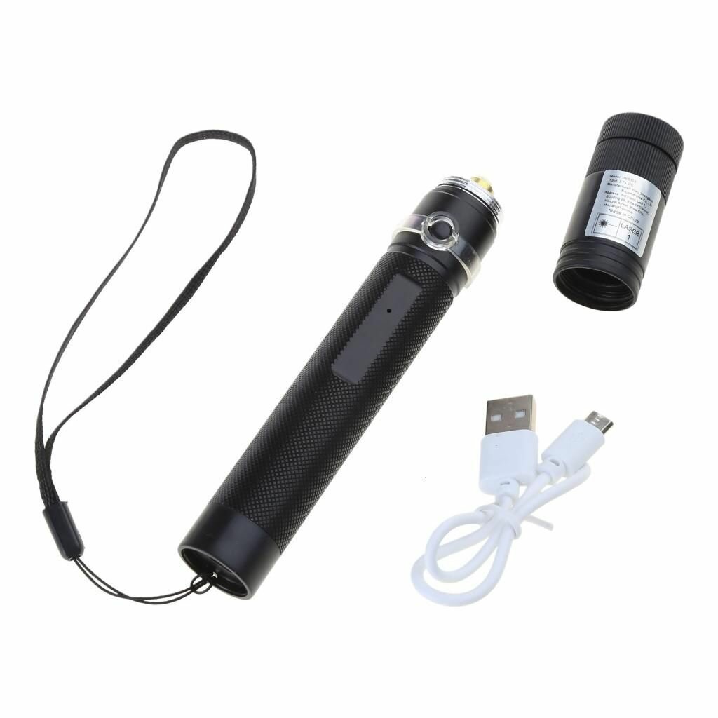 USB перезаряжаемый зеленый свет фонарик указка лазерная ручка