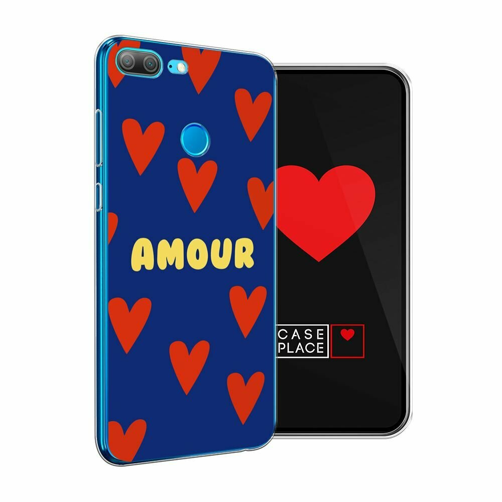 Чехол на Honor 9 Lite / Хонор 9 Лайт с принтом "Amour art - 14 февраля" — фото 1