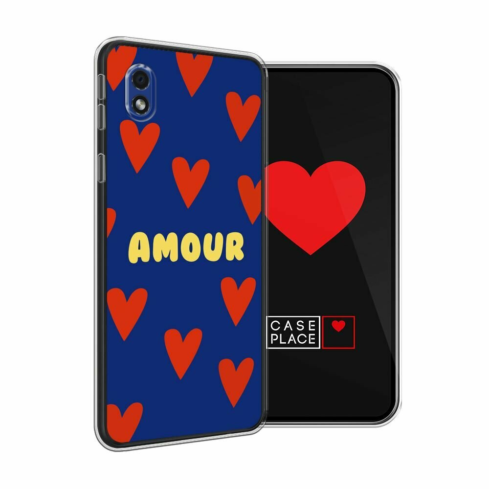 Чехол на Samsung Galaxy A01 Core / Самсунг Галакси А01 Core с принтом "Amour art - 14 февраля" — фото 1