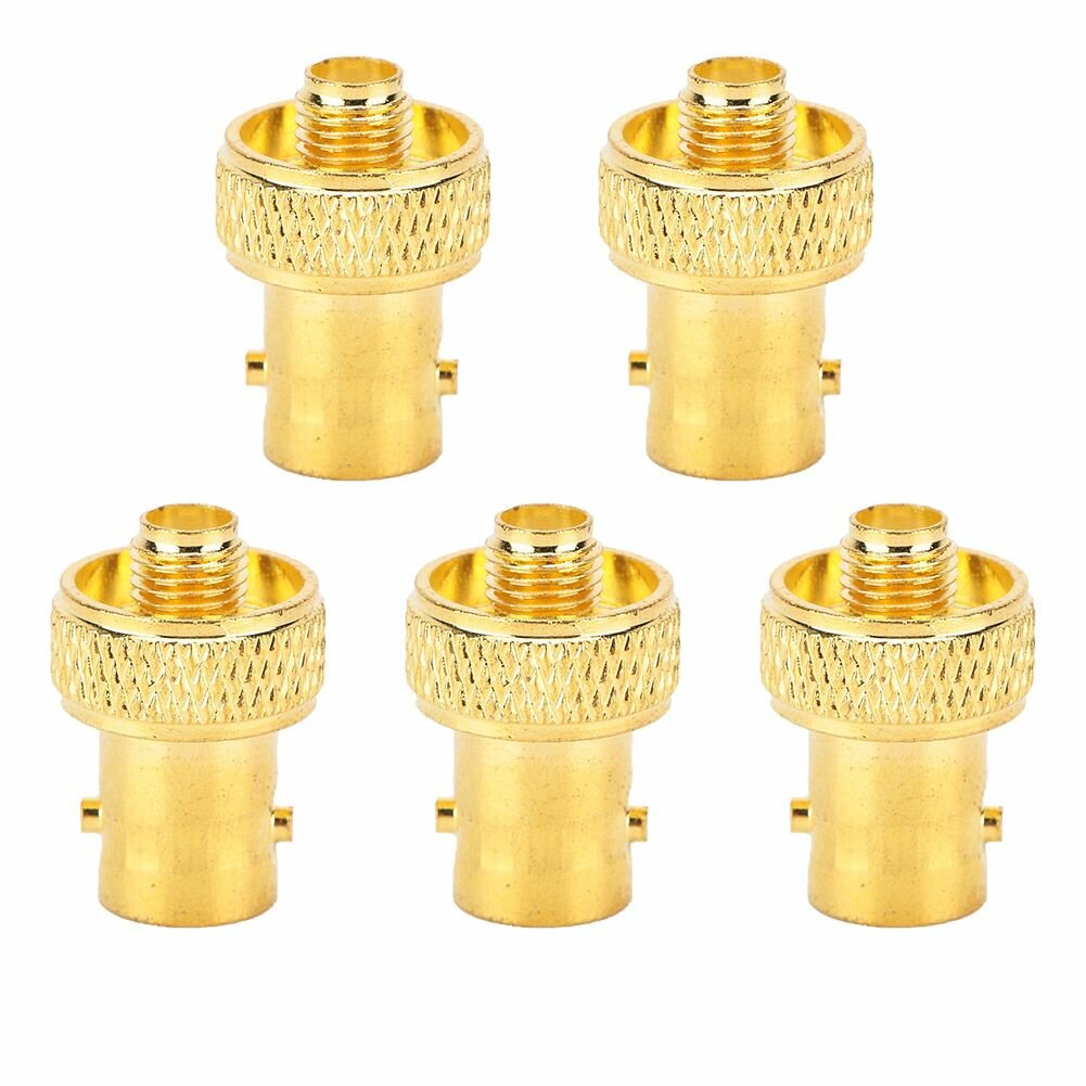 5 шт. BNC-гнездо - SMA-гнездо коаксиальный адаптер-конвертер для радиочастотного оборудования и устройств связи