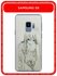 Чехол на Samsung Galaxy S9 / Самсунг Галакси С9 с принтом "Аниме рисунок чёрно-б...