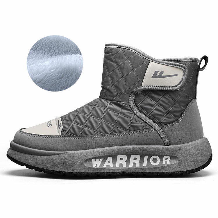 Снежные ботинки мужские WARRIOR Crew серые, цвет: gray 42 EU
