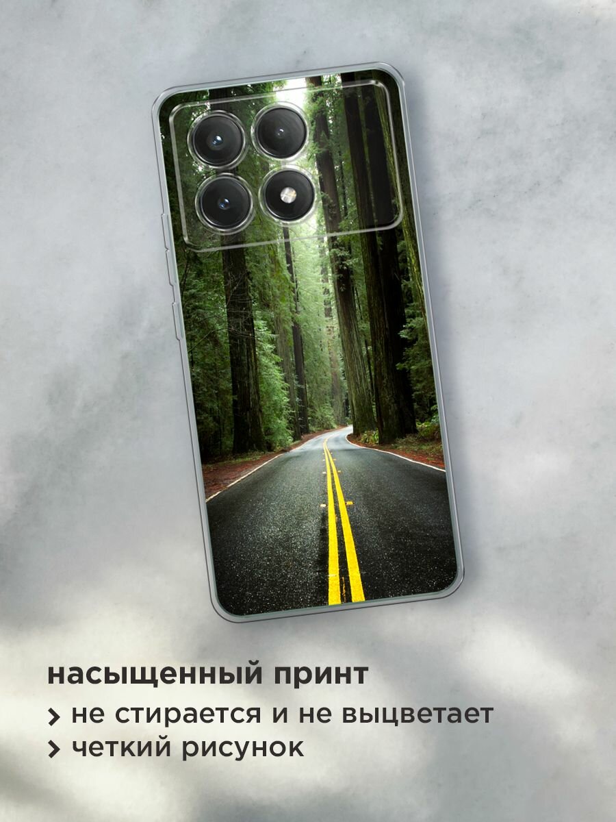 Чехол на Xiaomi Poco X6 PRO 5G / Поко X6 Про 5G с принтом "Лес 17" — фото 1